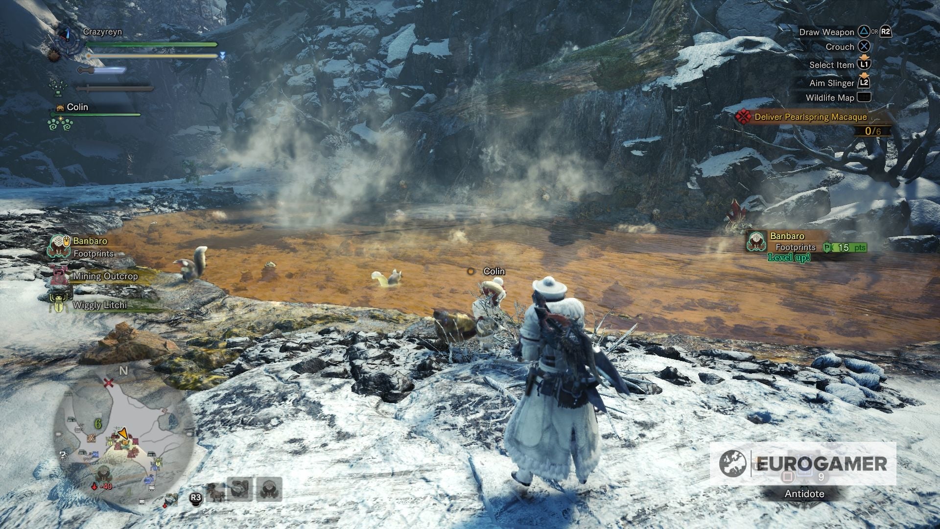 Monster Hunter World - Pearlspring Macaque locations for completing the Pearl Snatchers event ...